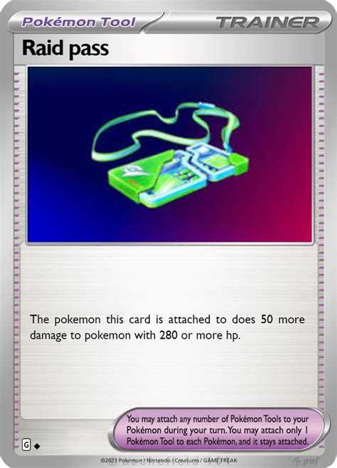 Raid Pass Creativecard Poké