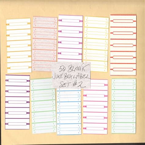 Juke Box Labels