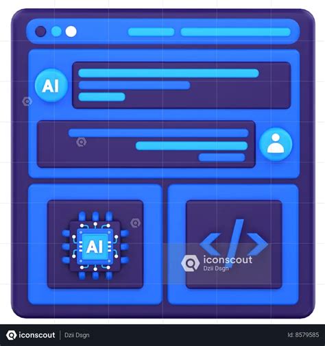 Ai Code 3d Icon Free Download Science And Technology 3d Icons Iconscout