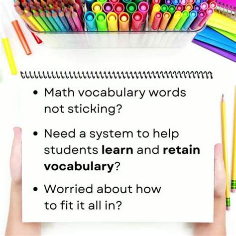 Grades 6 7 And 8 Math Dictionary Bundle Year Long Math Vocabulary