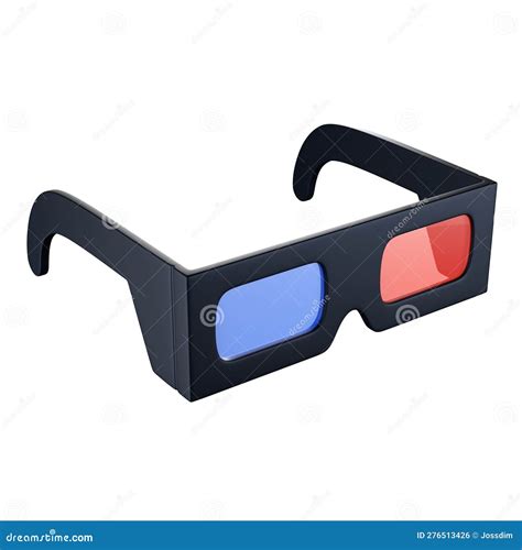 Cinema Glasses 3d Rendered Illustration Stock Illustration