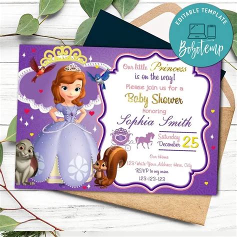 Princess Sofia Invitations 5 ] Princess Sofia Invitation Free