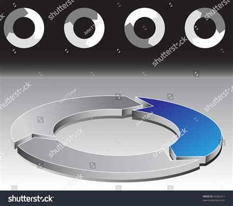Process Arrow Chart Stock Vector Royalty Free 54392311 Shutterstock