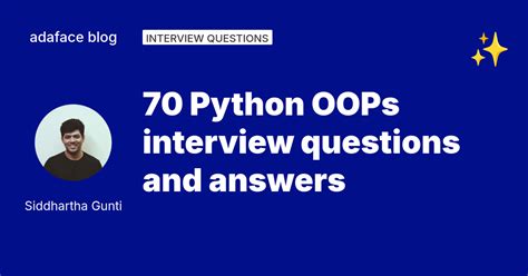 70 Python Oops Interview Questions Adaface