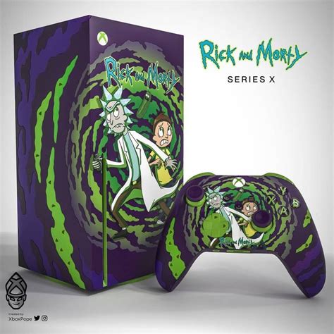 Rick And Morty Themed Xbox Series X Gaming Console Rick And Morty Game Rick And Morty Morty