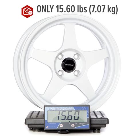 Circuit Performance Cp22 15x65 4x100 35 Gloss White Wheels Rims Spoon