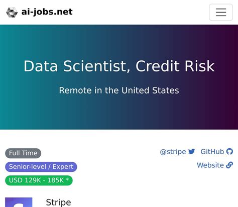 [hiring] data scientist credit risk remote r ai ml jobs