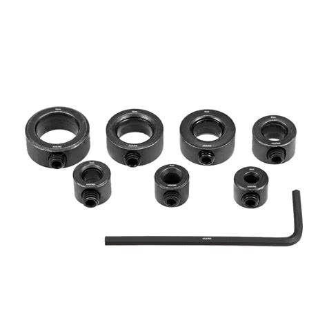 Aasons 7pcs Drill Bit Depth Stop Rings Set For Drilling Length Limiter