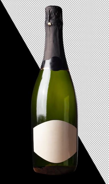 Premium Psd Champagne Bottle