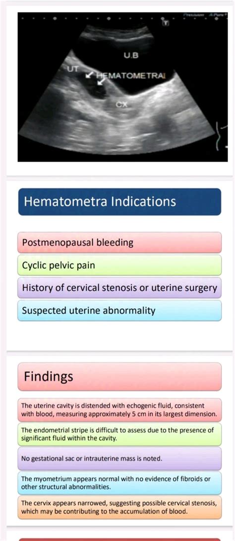 Hematometra Hematocolpos Ultrasound Ultrasoundscan Ultrasoundtech Diagnosticultrasound