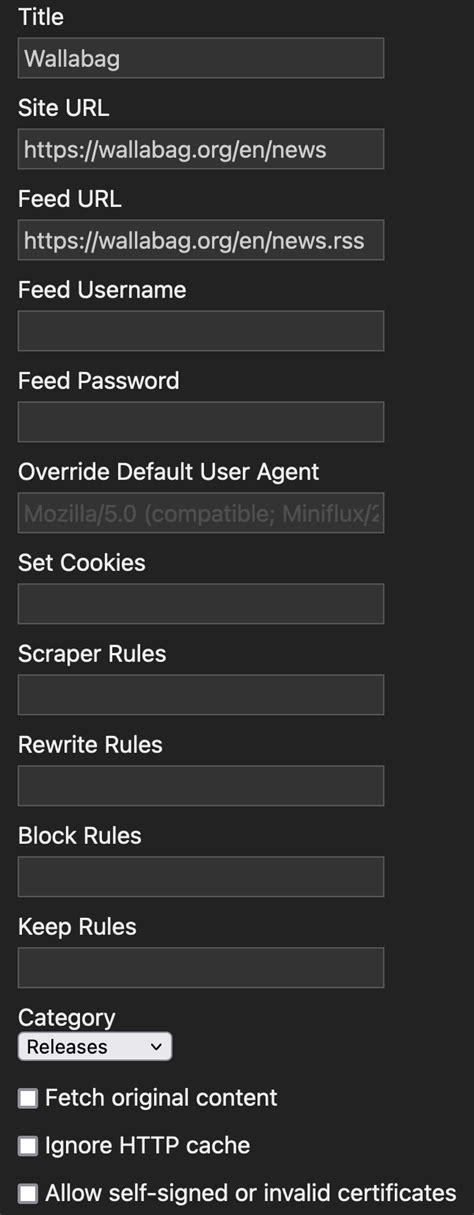miniflux can t fetch any articles from certain feeds compatibility