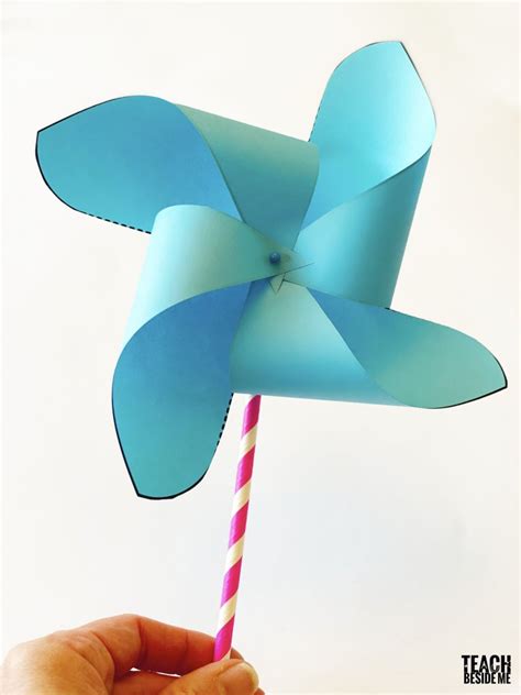 How To Make Pinwheels Easy Paper Pinwheel Craft Printable Template