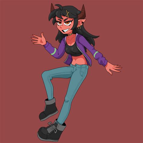 Demon Girl Oc By Sxgere On Deviantart