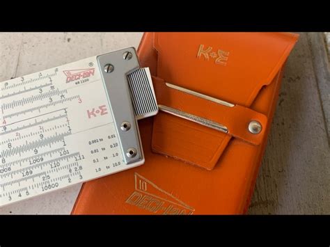 Keuffel Esser 68 1100 Deci Lon 10 Slide Rule Case 1960 Usa Vintage Man Stuff