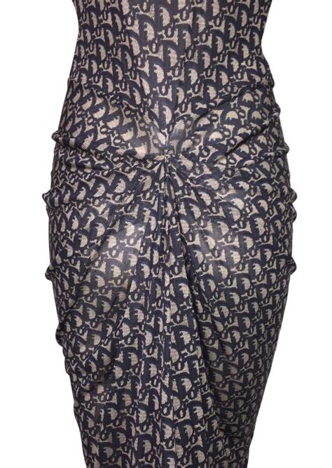 Fw 2000 Christian Dior Sheer Silk Monogram Gold Cd Sex And The City