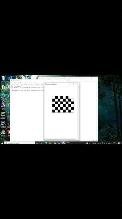 Chess Board Design Using Python Turtle 🤩 28 Shorts Youtube Youtube