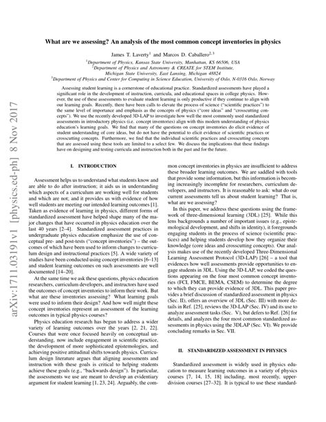Pdf What Are We Assessing An Analysis Of The Most Common Concept