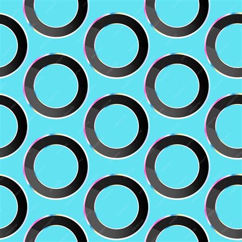 Premium Vector Glass Circle Pattern