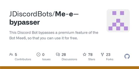 Github Jdiscordbotsme E Bypasser This Discord Bot Bypasses A Premium Feature Of The Bot