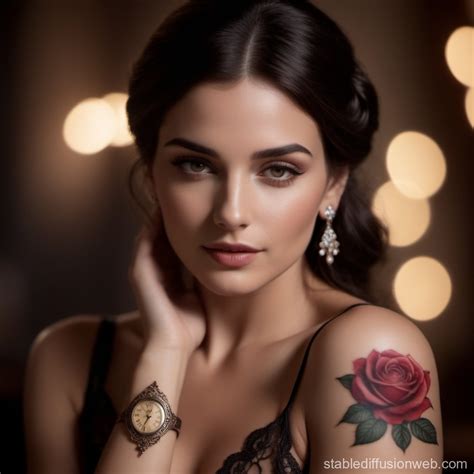 Compass Rose Tattoo Design Stable Diffusion Online