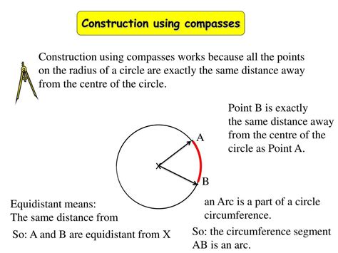 Ppt Construction Using Compasses Powerpoint Presentation Free