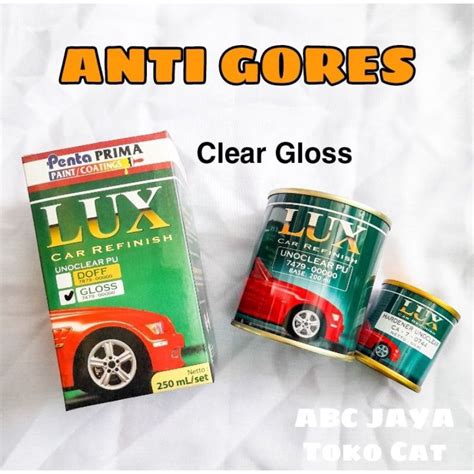 Jual Cat Penta Prima Lux 250ml Clear Coat 2 Komponen Hardener Anti