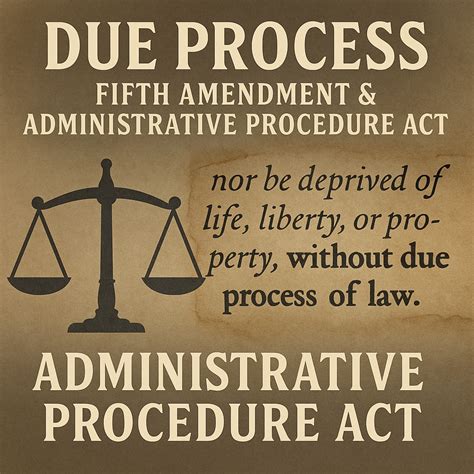 The Administrative Procedure Act The Fifth Amendment Constitution