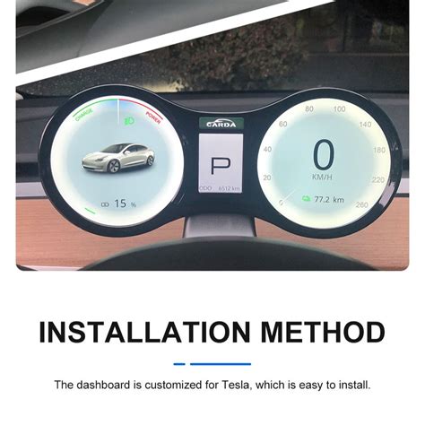 Lcd Instrument Cluster Retrofit Multimedia Digital Dashboard For Tesla