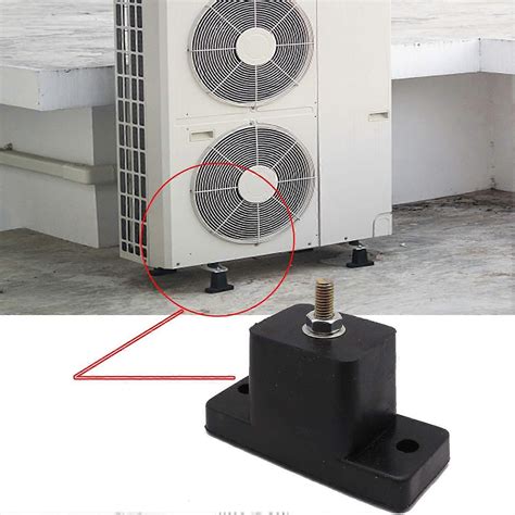 4 Pack Rubber Vibration Isolator Anti Vibration Air Conditioner Mounting Bracket Shock Proof