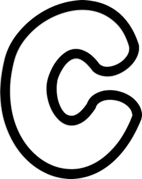 Free Printable Bubble Letter Stencils Bubble Letter C Letter