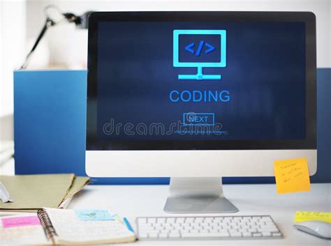 Coding Code Program Compute Coder Develop Developer Development Stock Image Image Of Notebook