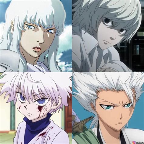 White Haired Anime Senpainews Anime Main Characters Anime