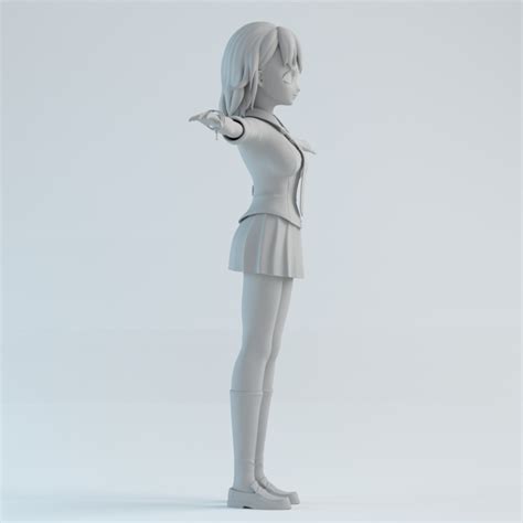 Japan Girl 3d Obj