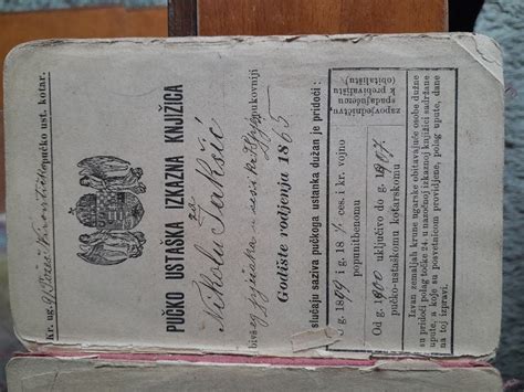Ustaška Iskaznica 1899godina Kraljevina
