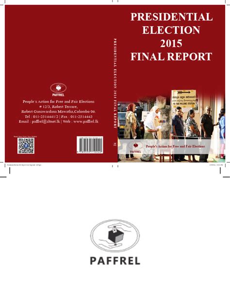 Presidential Election Report Pdf Elections Identity Document