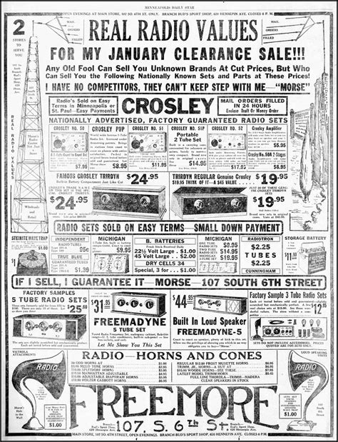 Vintage Newspaper Advertising For 1920s Era Radios In The Flickr