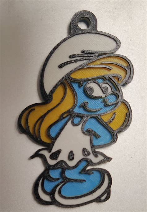 Smurfette Keychain By Martin Šlefr Download Free Stl Model