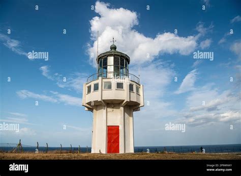 Historic Lighthouse In Karaburun Neighborhood Of Istanbul Province In Turkey The Lighthouse Was