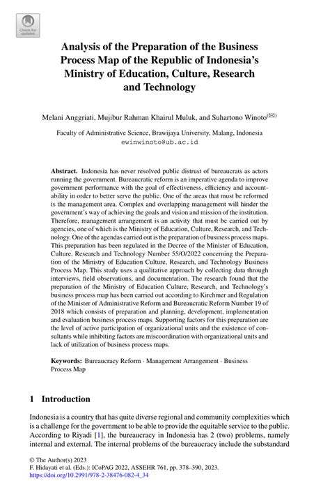 Pdf Analysis Of The Preparation Of The Business Process Map Of The