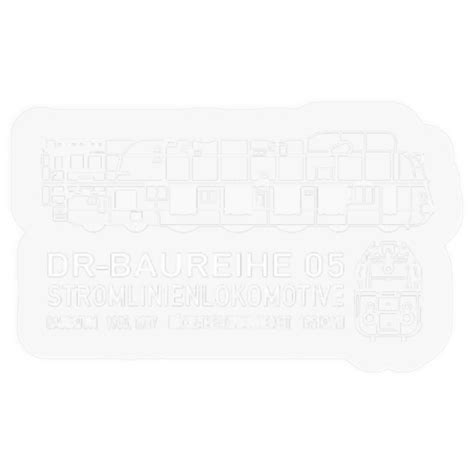 Drg Class 05 German Steam Locomotive Blueprint Diagram Stickers Sold By