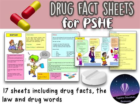 17 Editable Drug Fact Sheets For Pshe Teaching Resources