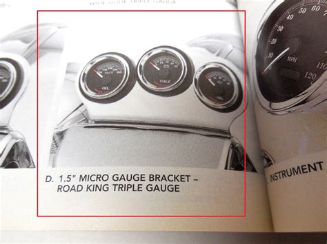 Oem Harley 96 07 Road King Chrome Triple Mount Bracket For 15 Micro