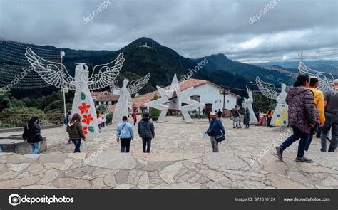 Bogota Colombia Circa December 2019 Observation Point Christmas Angels