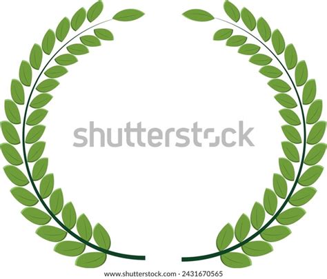 Round Leaf Border Floral Border Design Stock Vector Royalty Free
