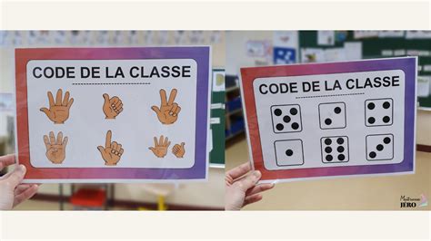 Affiches Code De La Classe Maîtresse Jéro