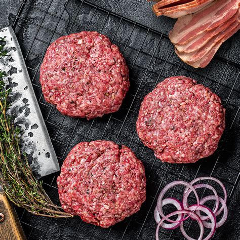 Grass Fed Bacon Burger Patties Premium Beef Rep Provisions