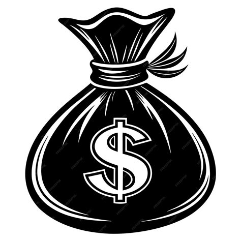 Vector Design Money Bag Silhouette For Finance And Business Themes