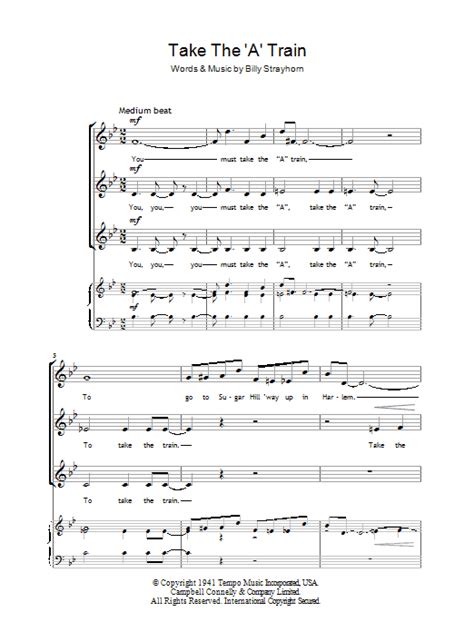 Take The A Train Noten Pdf ★take The A Train Sheet Music For Piano