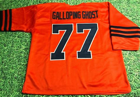 Red Grange Custom Chicago Bears O Throwback Jersey Galloping Ghost