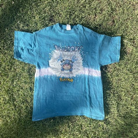 Pokemon Tye Dye Blastoise Front Hit Dated 2000 And Depop